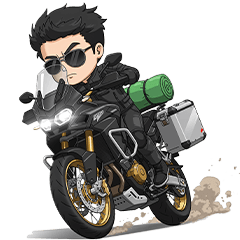 Touring Bike Travel By GoNowHere - Stiker LINE | LINE STORE