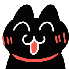 Moving Black Cat Stickers - Stiker LINE | LINE STORE