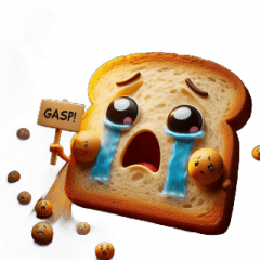 Sad Toast's Daily Life – LINE stickers | LINE STORE