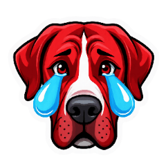 Crying Dog Sticker Pack Vol.1 (Big Dogs) – LINE stickers | LINE STORE