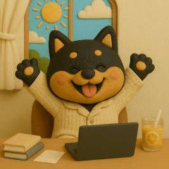Black Shiba Inu at Work – LINE stickers | LINE STORE