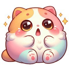 A cute and colorful cat – LINE stickers | LINE STORE