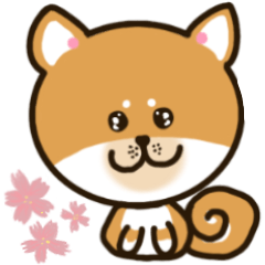 "Round Shiba Inu" Stickers – LINE stickers | LINE STORE