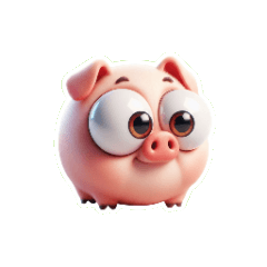 Pop-Eyed Pink Pig Rage Reaction Pack – LINE stickers | LINE STORE
