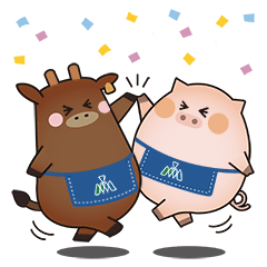 Moo-san and Puu-san – LINE stickers | LINE STORE
