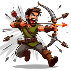 Cute Archer for Fun and Motivation – Stickers LINE | LINE STORE