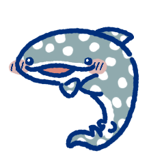 Whale shark JINBEI sticker – LINE stickers | LINE STORE