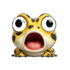 Golden Frog Mood Explosion – LINE stickers | LINE STORE