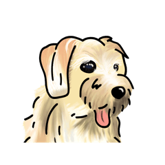 Woof,cute dog sticker – LINE stickers | LINE STORE