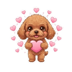Deformed Toy Poodle Feelings - LINE スタンプ | LINE STORE