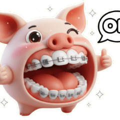 Bucktooth Pig Super Useful Replies – LINE stickers | LINE STORE