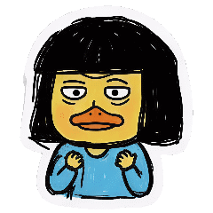 emo yellow duck - LINE スタンプ | LINE STORE