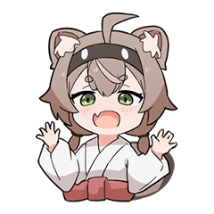 Tanuki Miko Musume – LINE貼圖 | LINE STORE