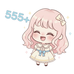 Cute pastel girl stickers for every mood - LINE スタンプ | LINE STORE