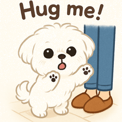 Sweet Maltese Greetings & Reactions - Stiker LINE | LINE STORE
