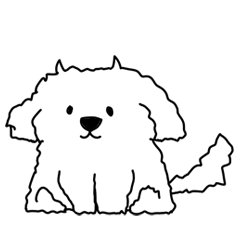 maltese wolf – LINE stickers | LINE STORE