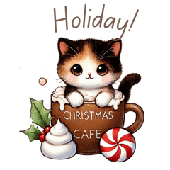 Cafe Neko Christmas Sweets Mini Set – LINE stickers | LINE STORE