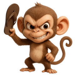 Monkey so annoying (No text) – LINE stickers | LINE STORE