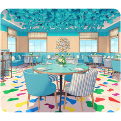 TIFFANY BLUE BOX CAFE CARTOON STICKER 1 – Stickers LINE | LINE STORE