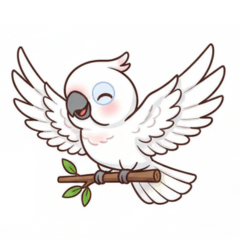 Cute Red-tailed Black Cockatoo stickers – LINE stickers | LINE STORE