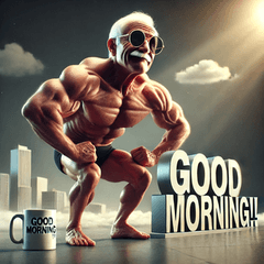 Muscle Grandpa Has Arrived. – LINE stickers | LINE STORE