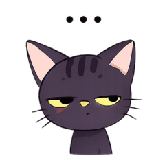 Sassy Black Cat Feelings Stickers – LINE stickers | LINE STORE
