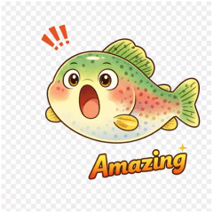 Happy Trout Cute Fish Emotions – LINE stickers | LINE STORE