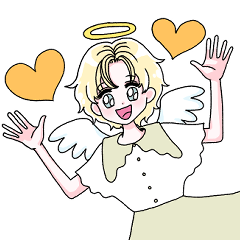 a laudable angel girl – LINE貼圖 | LINE STORE