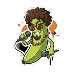 陽気なバナナ犬【ばななワン】シュール - LINE スタンプ | LINE STORE