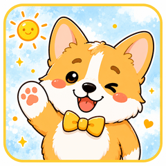Cute Bow Tie Corgi Stickers – LINE貼圖 | LINE STORE