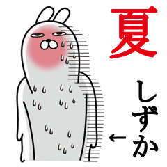 Fun Sticker shizuka Funnyrabbit summer – LINE stickers | LINE STORE