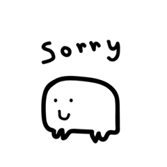 sorry sorry.. - Stiker LINE | LINE STORE