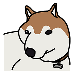 Funny dog Sticker - Stiker LINE | LINE STORE