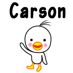 Carson name sticker(Bird boy) – Stickers LINE | LINE STORE
