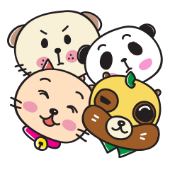 4 animals 4 feet – LINE stickers | LINE STORE