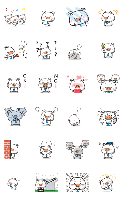 【スタンプ無料GET!】 リアクション詰め合わせ24・ブーブー団｜ Stampick! （スタンピック）