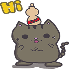 gourd hulu cat - Stiker LINE | LINE STORE