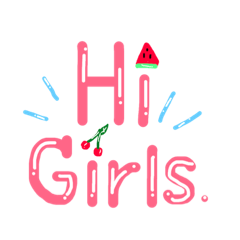 Hello girls. – LINE stickers | LINE STORE