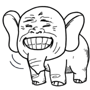 Stiker Gajah - Jelek! – LINE stickers | LINE STORE