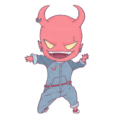 W evil boy - Stiker LINE | LINE STORE