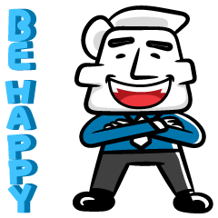 White male cartoon - Stiker LINE | LINE STORE