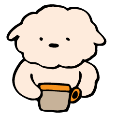 Fluffy dog Roux_Daily conversation – Stickers LINE | LINE STORE