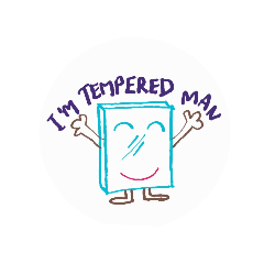 Tempered Glass Man – LINE stickers | LINE STORE