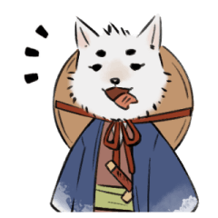 SAMURAI DOG SHIRO – LINE stickers | LINE STORE