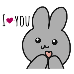 colorful adorable bunnies – LINE stickers | LINE STORE