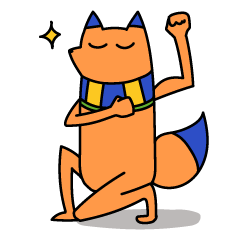 Fox living in ancient Egypt_world – LINE stickers | LINE STORE