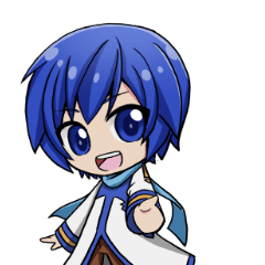 Chibi KAITO Sticker – LINE stickers | LINE STORE