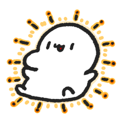 white midget sticker – LINE stickers | LINE STORE