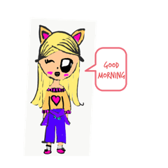 Cat teenager – LINE stickers | LINE STORE
