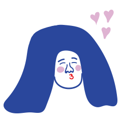 Hey! Miss Blue - Stiker LINE | LINE STORE